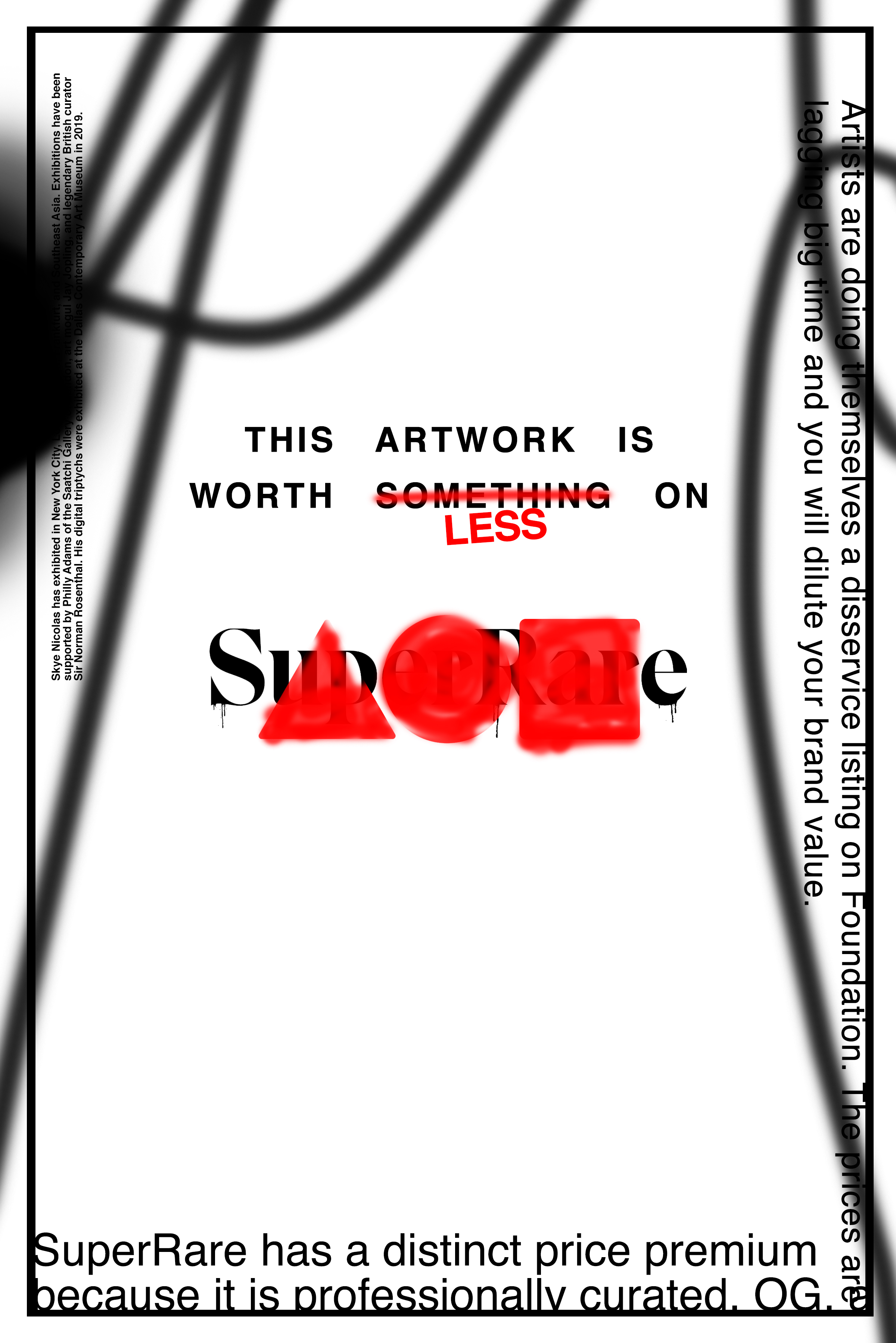 THIS ARTWORK IS WORTH LESS ON FOUNDATION